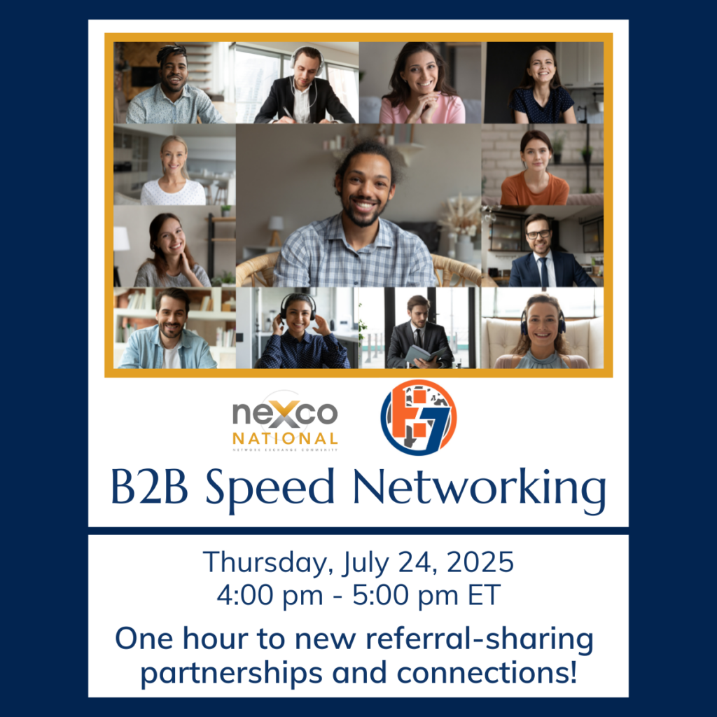 neXco National B2B Speed Networking with H7 – neXco